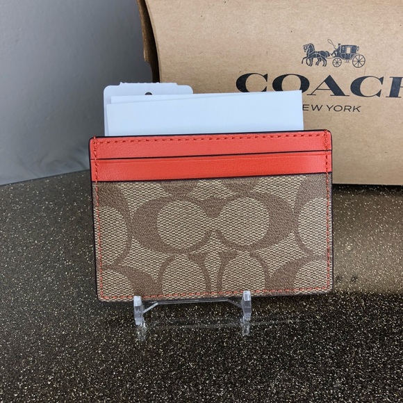 Coach | Bags | Coach Signature Card Case Wallet | Poshmark